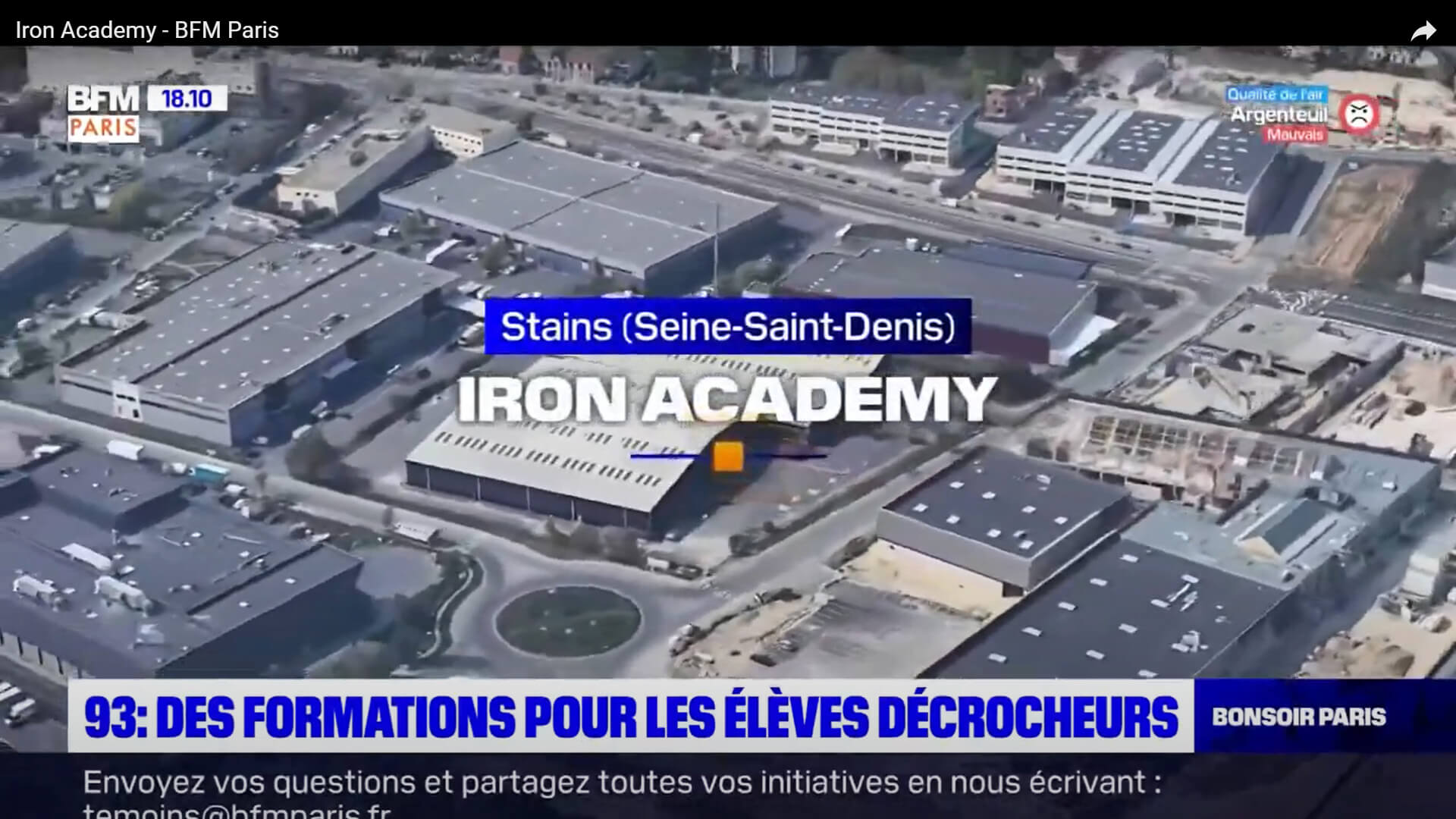 L'Iron Academy est sur BFM Paris • edp-ironacademy
